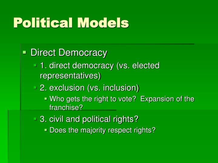 PPT - Democratic Models PowerPoint Presentation - ID:246198