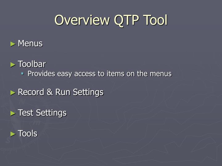 PPT - What is QTP PowerPoint Presentation - ID:246317
