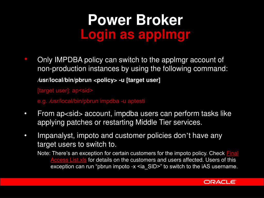 PPT - Access Training Linux/Unix Power Broker Access Custom Schema ...