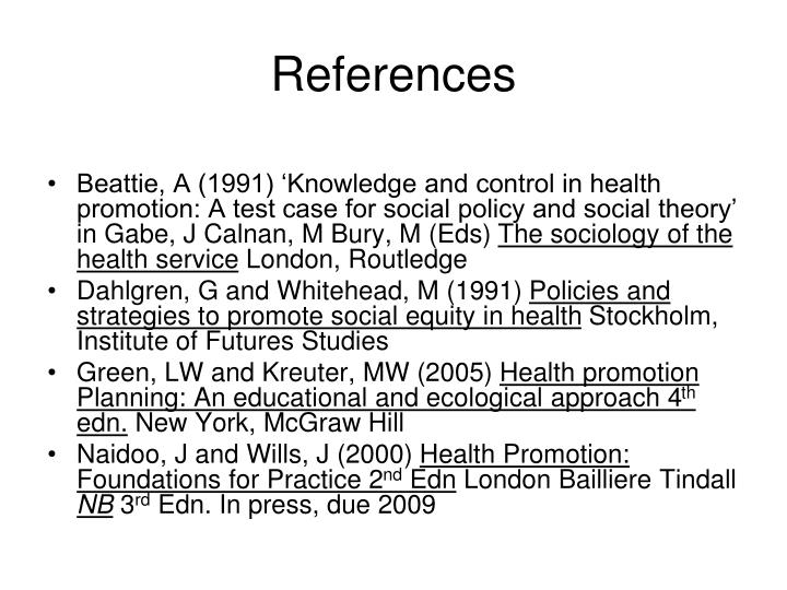 PPT - Health Promotion Theoretical Frameworks PowerPoint Presentation ...