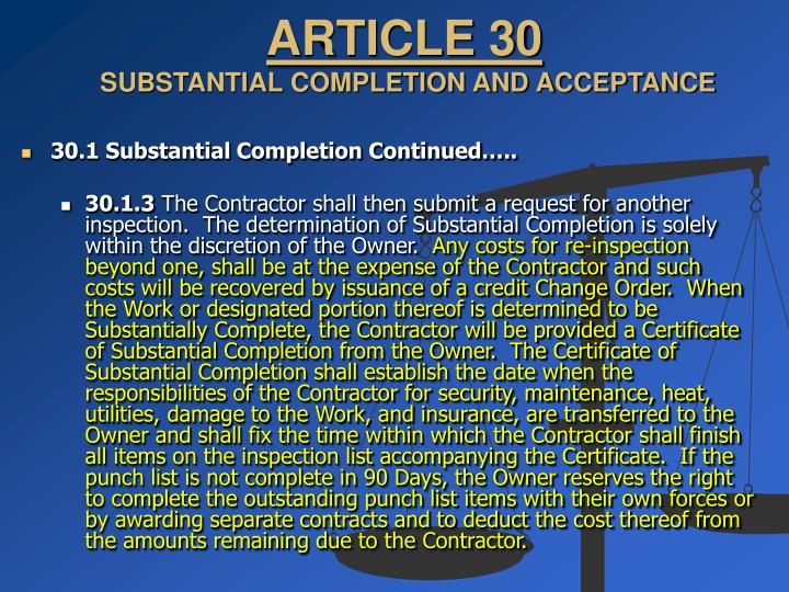PPT - General Conditions of the Contract for Construction PowerPoint ...