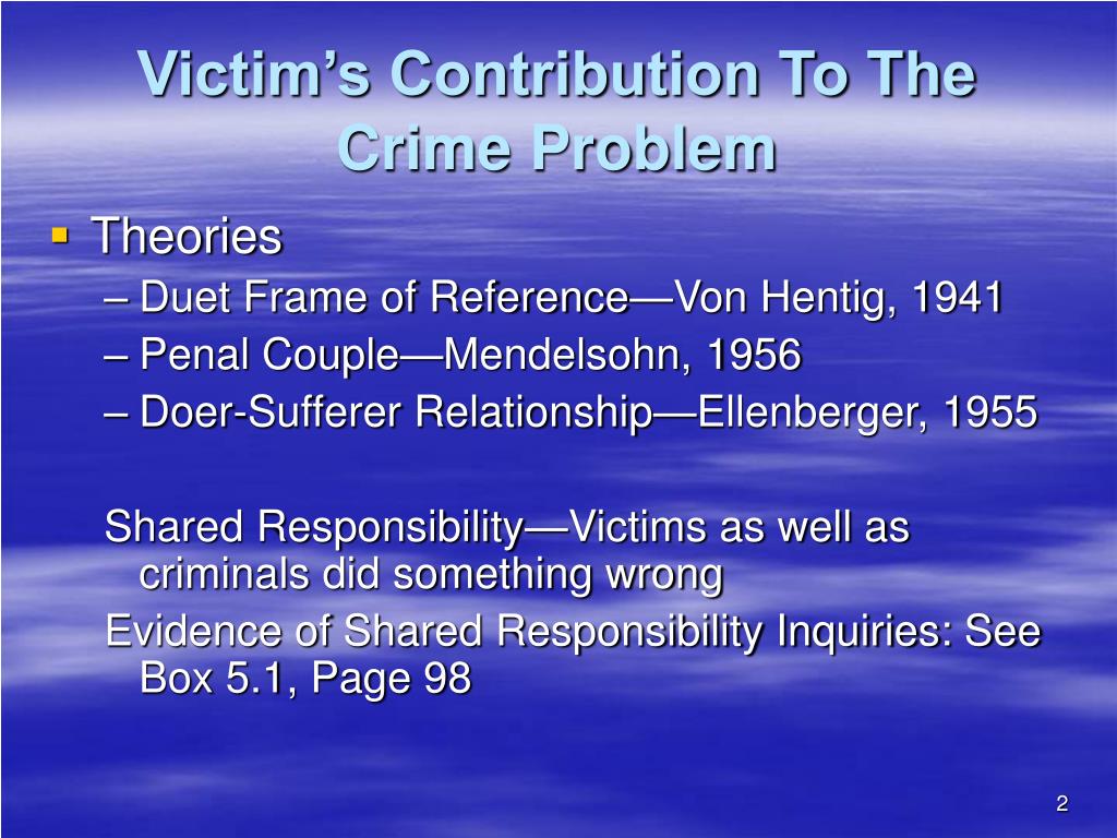 Ppt Crime Victims An Introduction To Victimology Sixth Edition