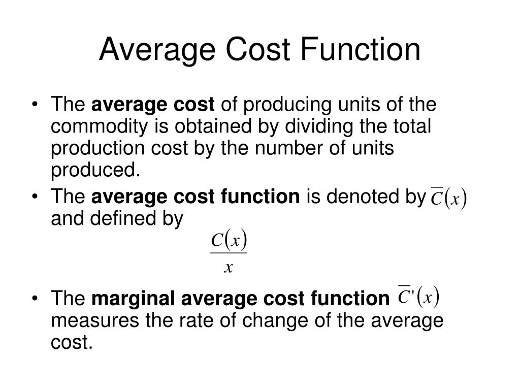 PPT 3 4 Marginal Functions In Economics PowerPoint Presentation Free