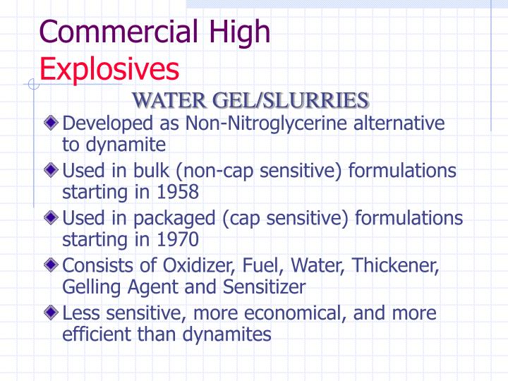 PPT - INTRODUCTION TO EXPLOSIVES PowerPoint Presentation - ID:247587