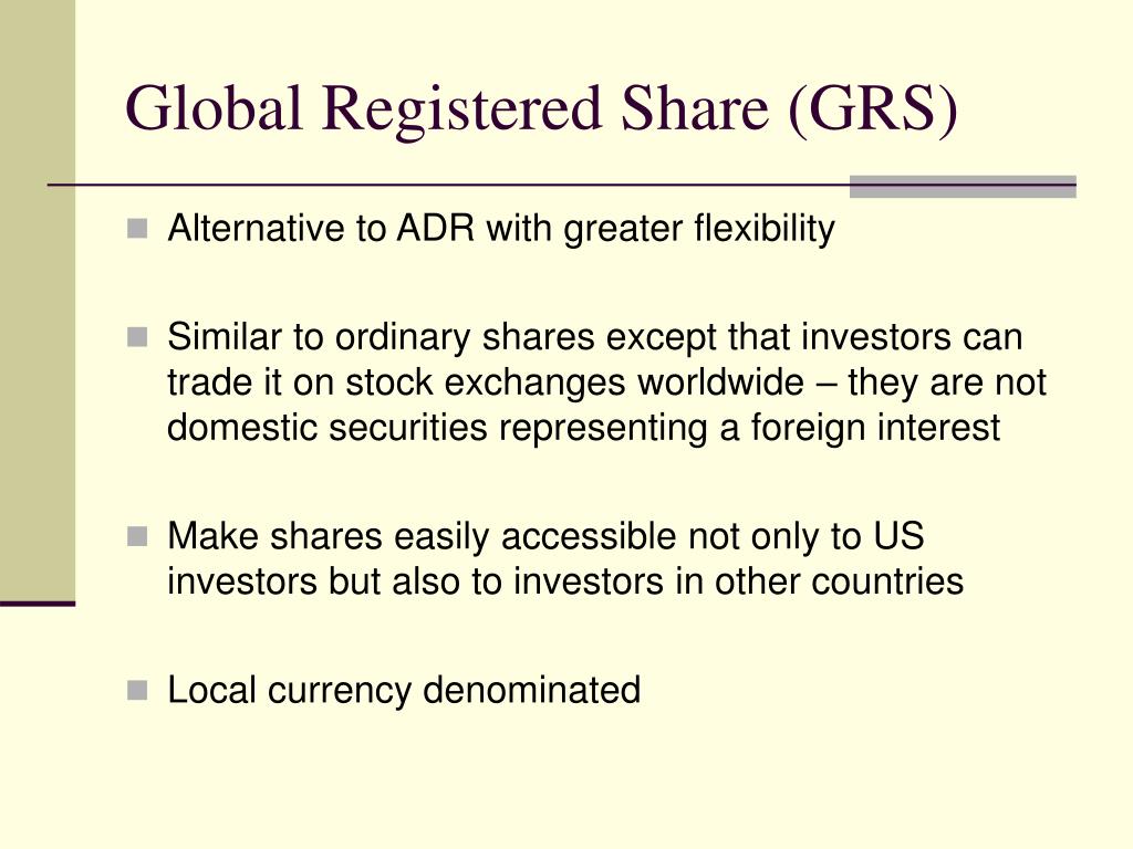 PPT - Global Registered Shares PowerPoint Presentation, free download ...