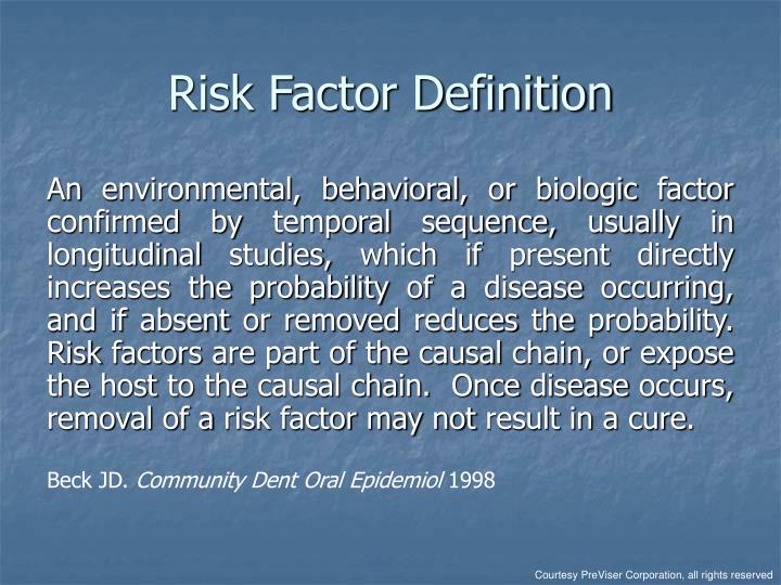 PPT - Risk and Periodontal Disease Management PowerPoint Presentation ...
