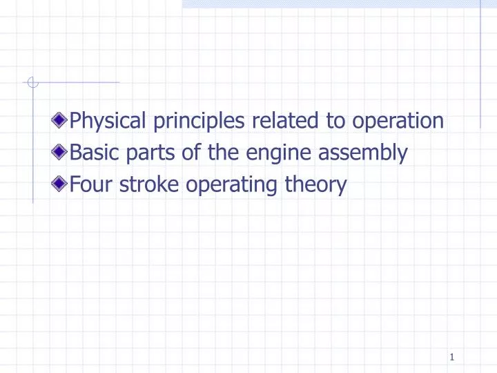 PPT - Physical principles related to operation Basic parts of the ...
