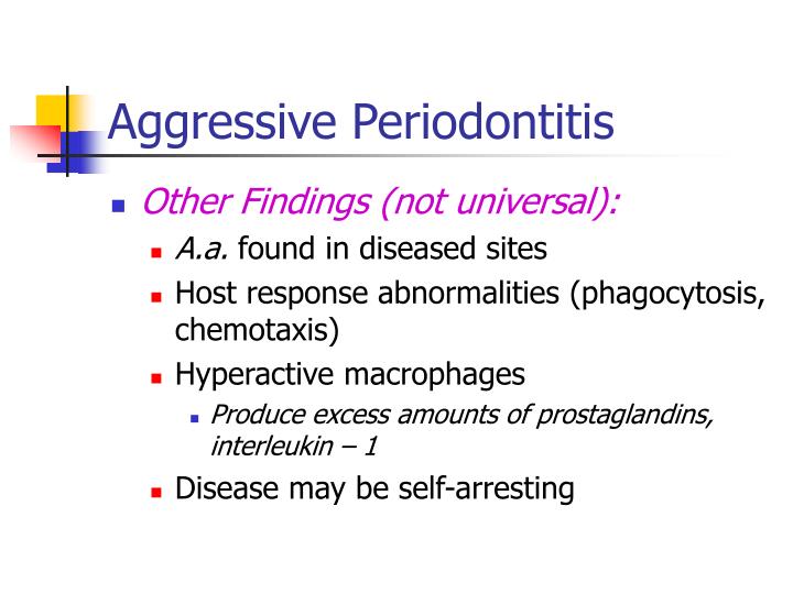 PPT - Aggressive Periodontitis PowerPoint Presentation - ID:249007
