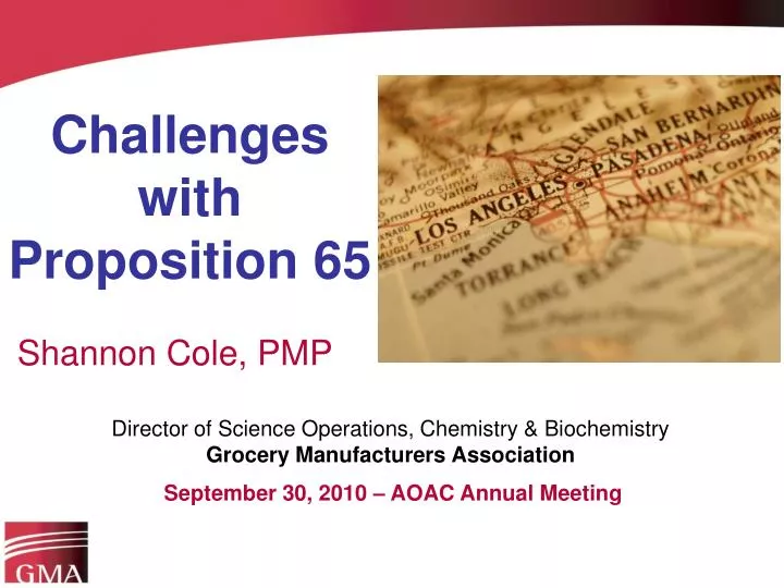 PPT - Challenges with Proposition 65 PowerPoint Presentation, free ...
