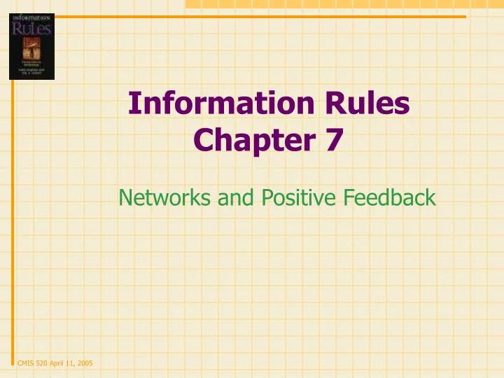 PPT - Information Rules Chapter 7 PowerPoint Presentation, free ...
