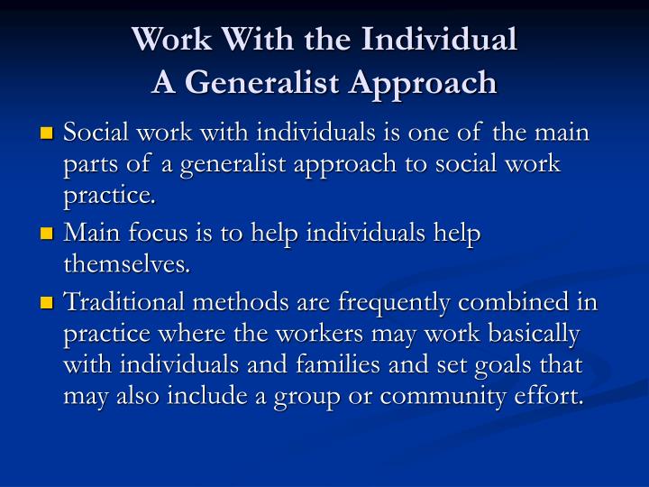 PPT - Social Work Practice With Individuals PowerPoint Presentation ...