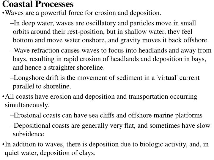 PPT - Marine and Coastal Processes PowerPoint Presentation - ID:249315