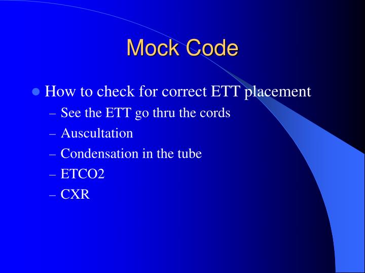 PPT - Mock Code PowerPoint Presentation - ID:249597