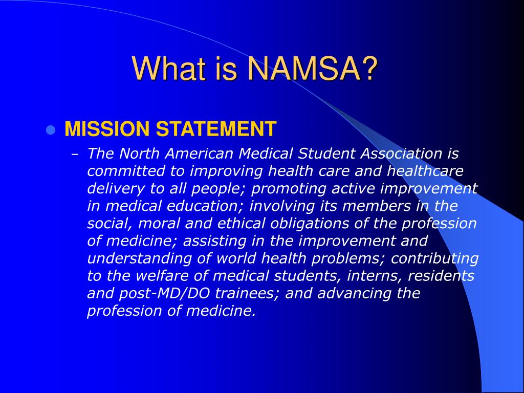 PPT - North American Medical Student Association PowerPoint ...