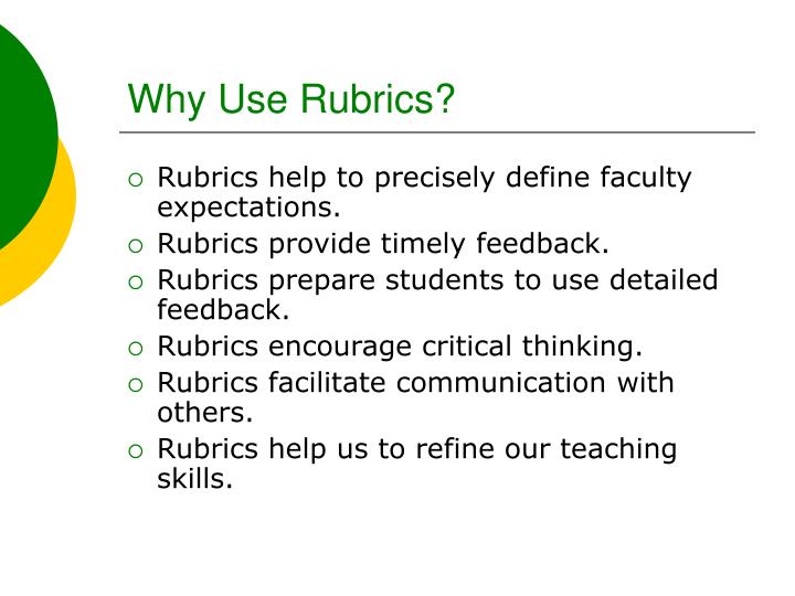 PPT - Rubric Workshop PowerPoint Presentation - ID:250333