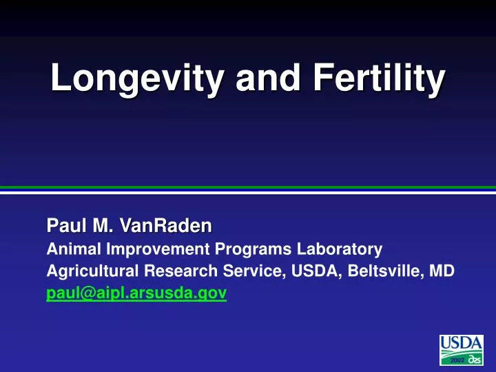 PPT - Longevity and Fertility PowerPoint Presentation, free download ...
