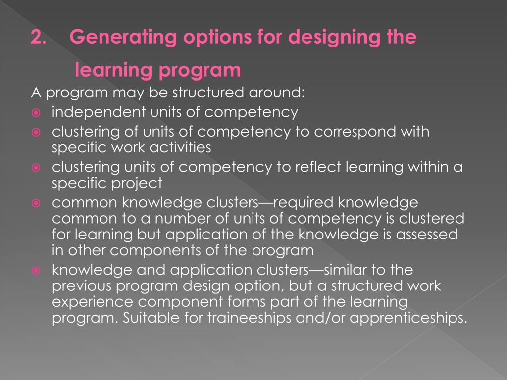 PPT - DESIGNING TRAINING PROGRAMS PowerPoint Presentation, free ...