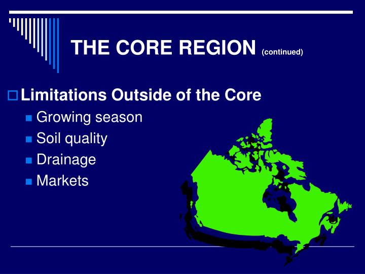 PPT - CANADA’S CORE REGION (CHAPTER 6) PowerPoint Presentation - ID:251708