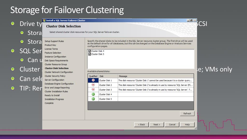 Ppt Windows Server 2008 R2 And Microsoft Sql Server 2008 Failover Clustering Implementations