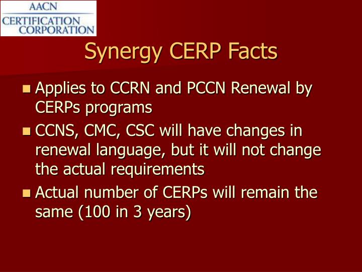 PPT - Renewal by Synergy CERPs PowerPoint Presentation - ID:251894