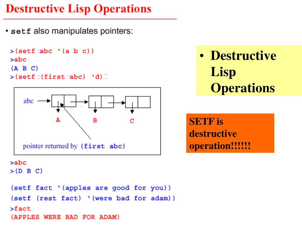Ppt Introductory Lisp Programming Lecture 2 Powerpoint Presentation Id251915