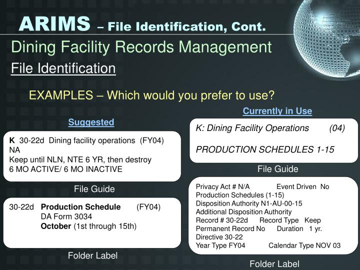 PPT - ARIMS PowerPoint Presentation - ID:252089