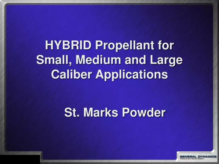 PPT - St. Marks Powder PowerPoint Presentation, free download - ID:252949