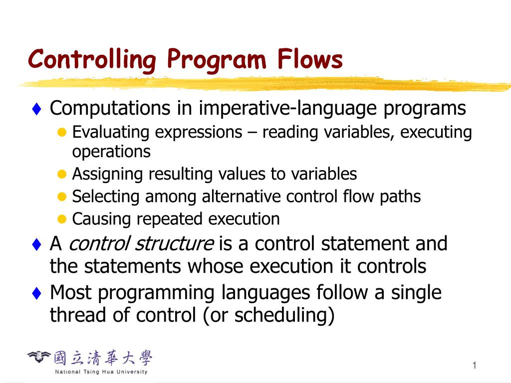 Ppt Cs2403 Programming Languages Statement Level Control Structures Powerpoint Presentation