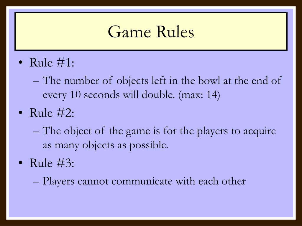 PPT Game Rules PowerPoint Presentation Free Download ID 253314 PPT Game Rules PowerPoint Presentation Free Download ID 253314