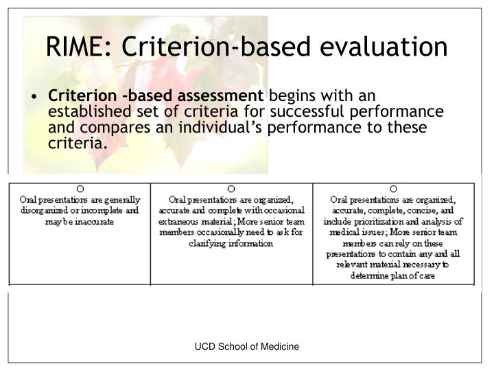 PPT - “Criterion Based” vs. “Norm-Based” Evaluation PowerPoint ...