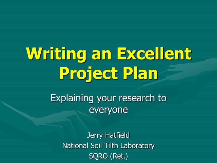 PPT - Writing an Excellent Project Plan PowerPoint Presentation, free ...