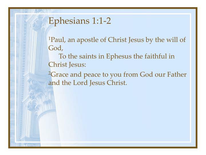 PPT - Ephesians PowerPoint Presentation - ID:254458