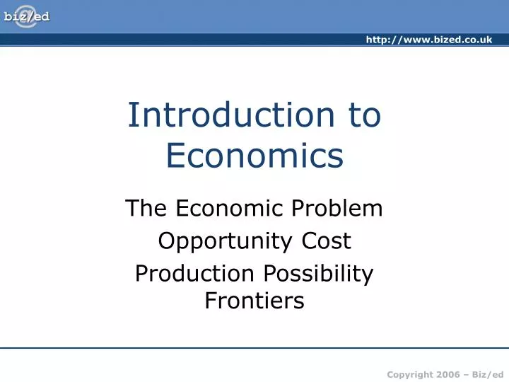 PPT - Introduction to Economics PowerPoint Presentation, free download ...