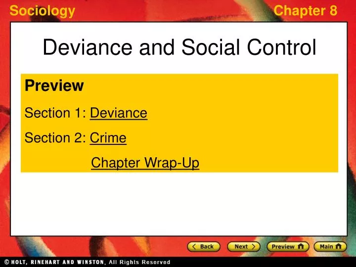 PPT - Deviance and Social Control PowerPoint Presentation, free ...