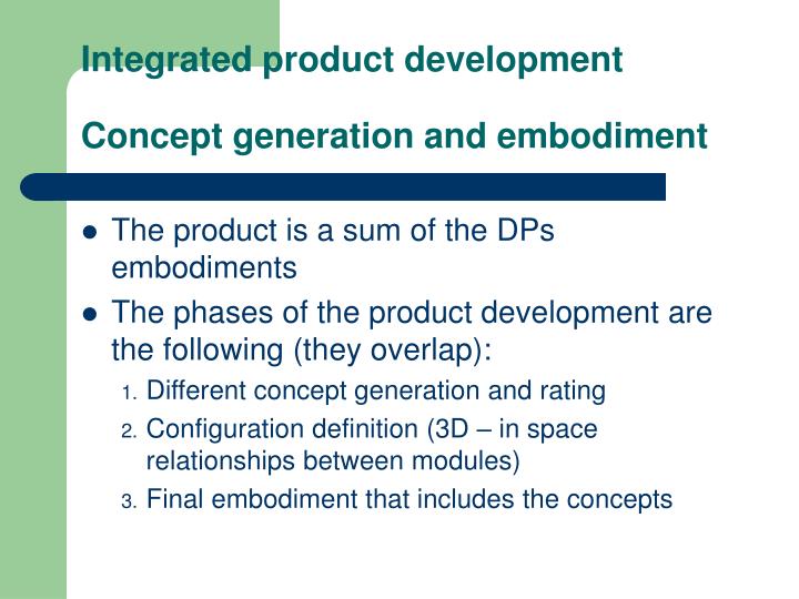 PPT - Integrated Product Development PowerPoint Presentation - ID:255056