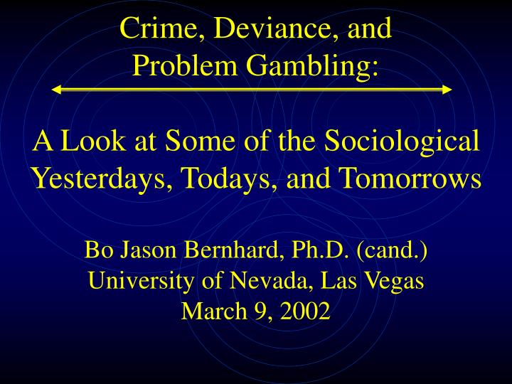 PPT - Sociological and Criminological Perspectives PowerPoint ...