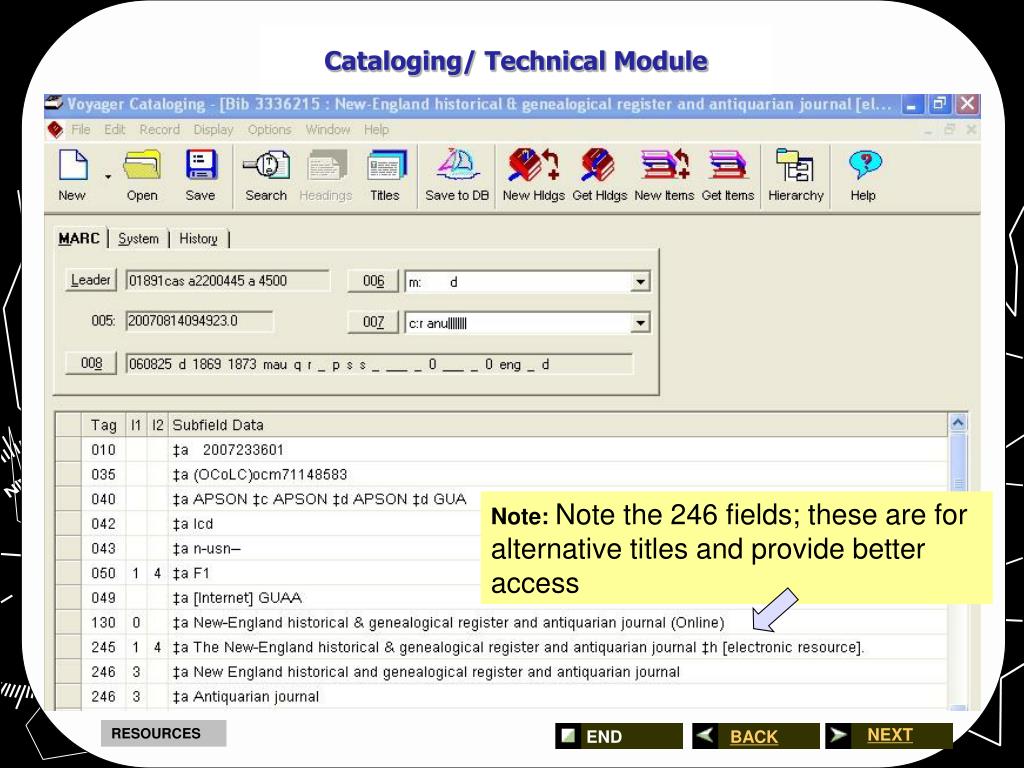 PPT - Secrets of the MARC Code: Understanding the Cataloging Record ...