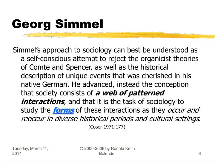 PPT - SOC4044 Sociological Theory: Georg Simmel PowerPoint Presentation ...