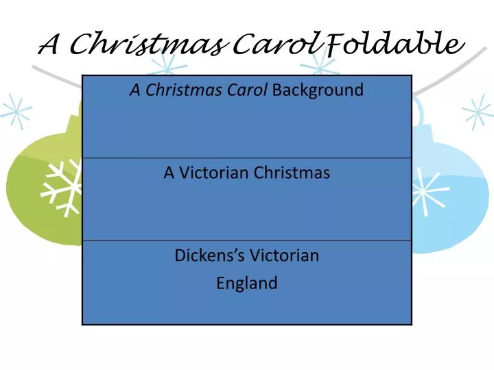 PPT - A Christmas Carol Foldable PowerPoint Presentation, free download ...