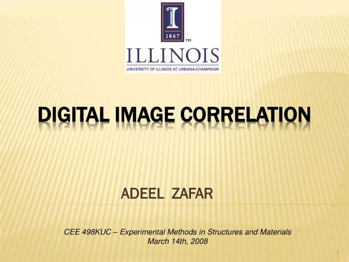 PPT - DIGITAL IMAGE CORRELATION PowerPoint Presentation, free download - ID:256602