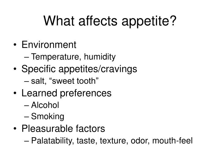 PPT - APPETITE VS. HUNGER PowerPoint Presentation - ID:256958