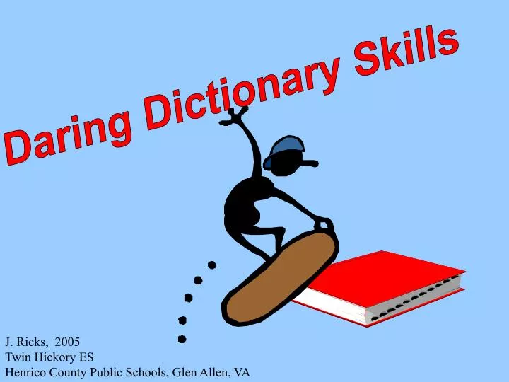 PPT - Daring Dictionary Skills PowerPoint Presentation, free download ...