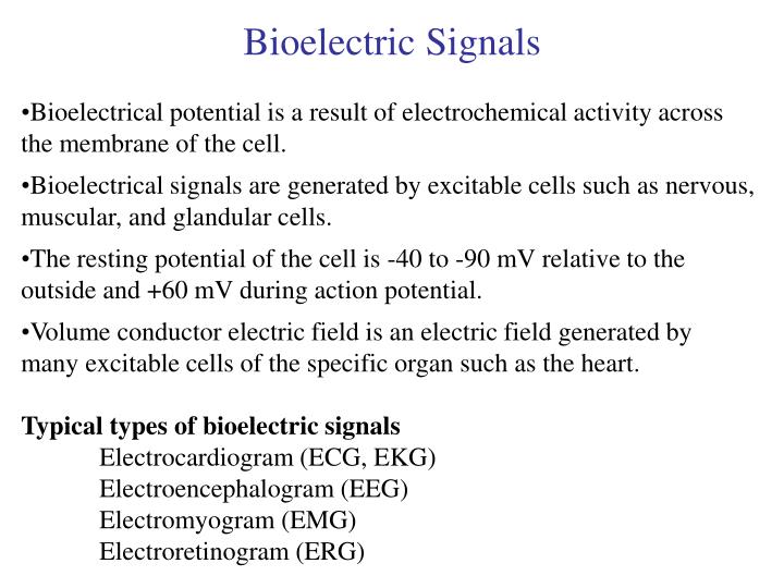 PPT - Chapter 4-Webster The Origin of Biopotentials PowerPoint ...