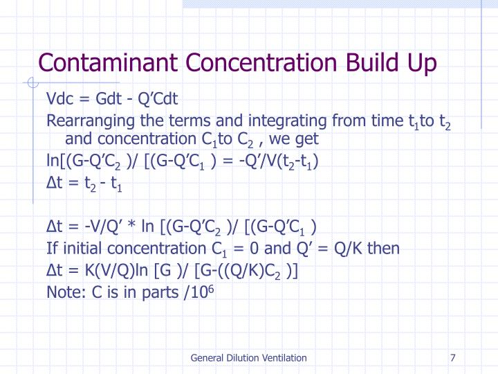 PPT - General Dilution Ventilation PowerPoint Presentation - ID:259057