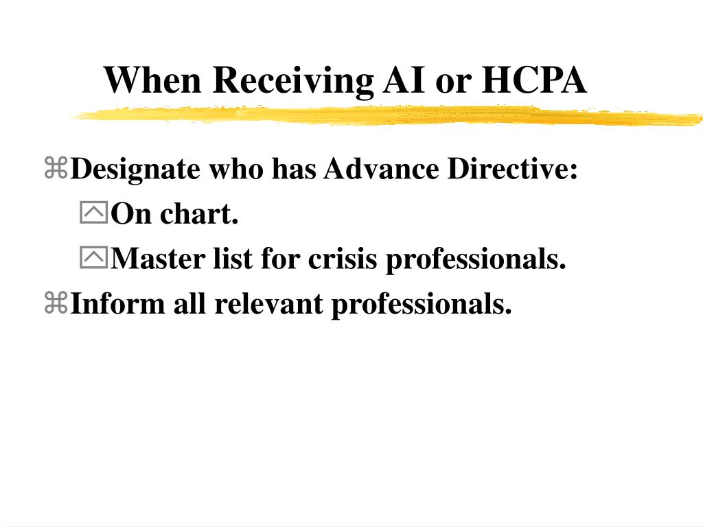 PPT - Advance Directives For Mental Health Treatment: Clinical ...