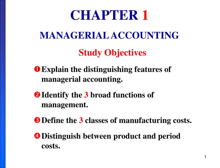 Ppt Chapter 1 Managerial Accounting Powerpoint Presentation Free