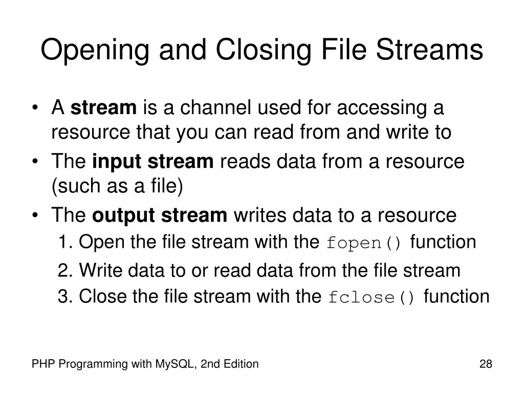 Ppt Chapter 5 Working With Files And Directories Php Programming With Mysql 2 Nd Edition 7888