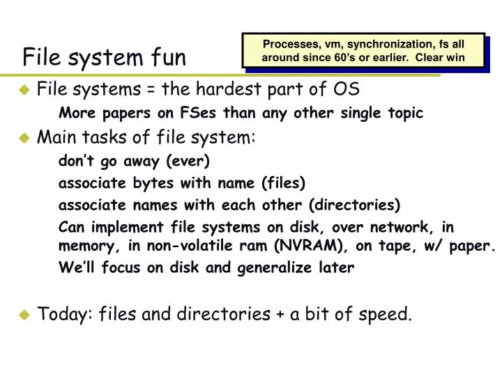 PPT - File system fun PowerPoint Presentation, free download - ID:260803