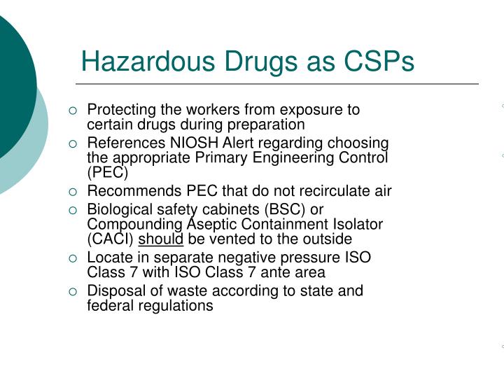 PPT - Summary of USP 797 for Compounding Sterile Preparations ...