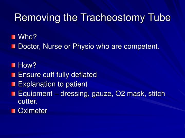PPT - Tracheostomy Care PowerPoint Presentation - ID:262076
